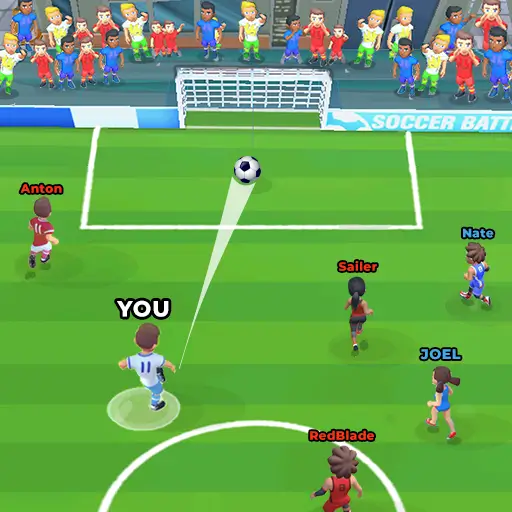 دانلود بازی Soccer Battle + Mod نبرد فوتبالی هک شده برای اندروید - مودینگ گیم